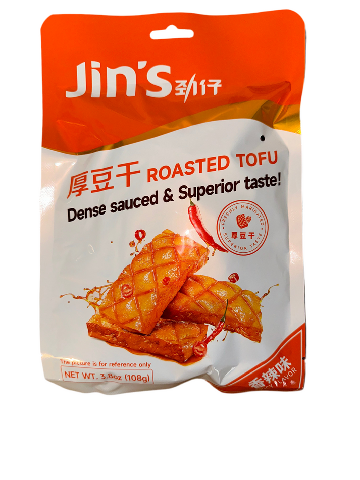 Jinzai Thick Dried Tofu Spicy Flavor 108g – YOYO Asia Shop - Online Asian Supermarket in ...